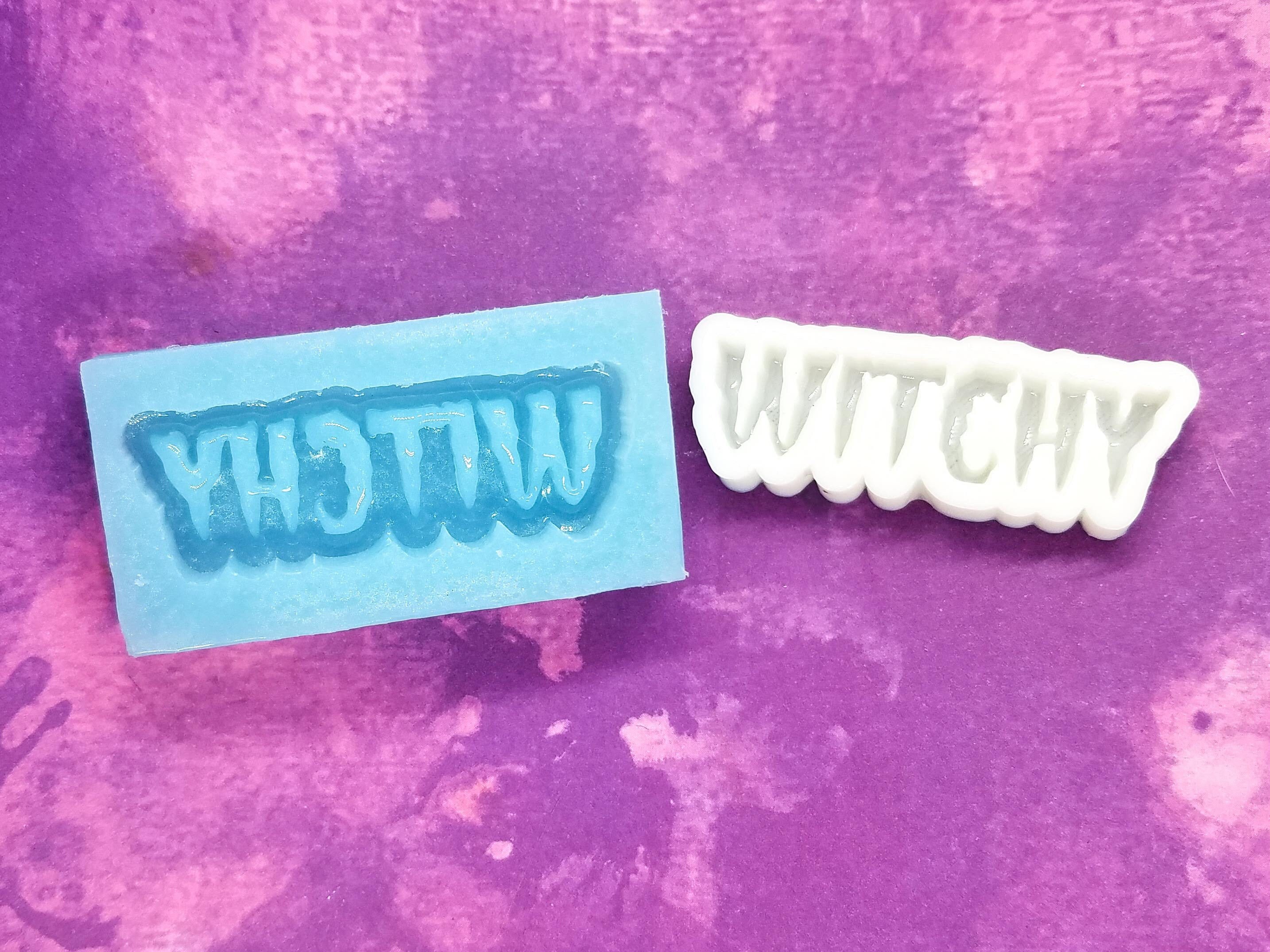 Witchy Word Shaker Rubber Mold Opaque Made in America - Etsy