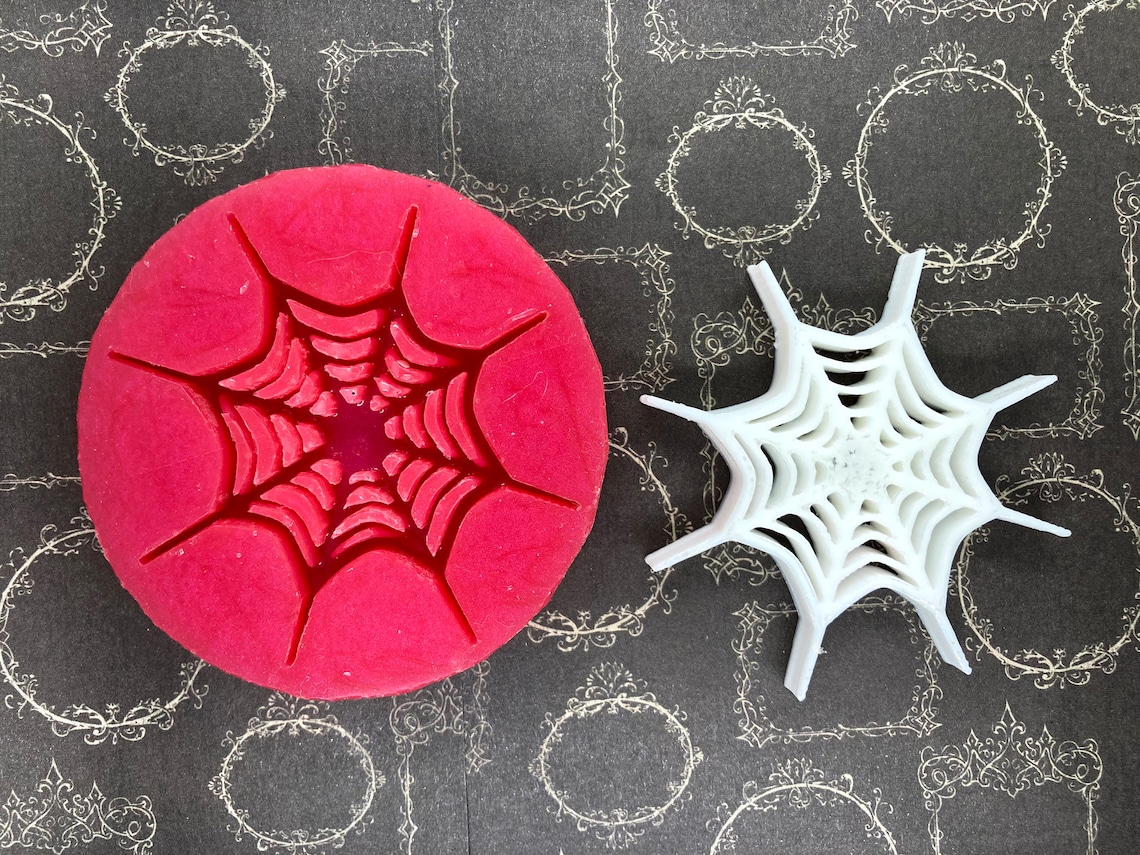 Large Spider Web Cabochon Rubber Mold Opaque Made in America | Etsy