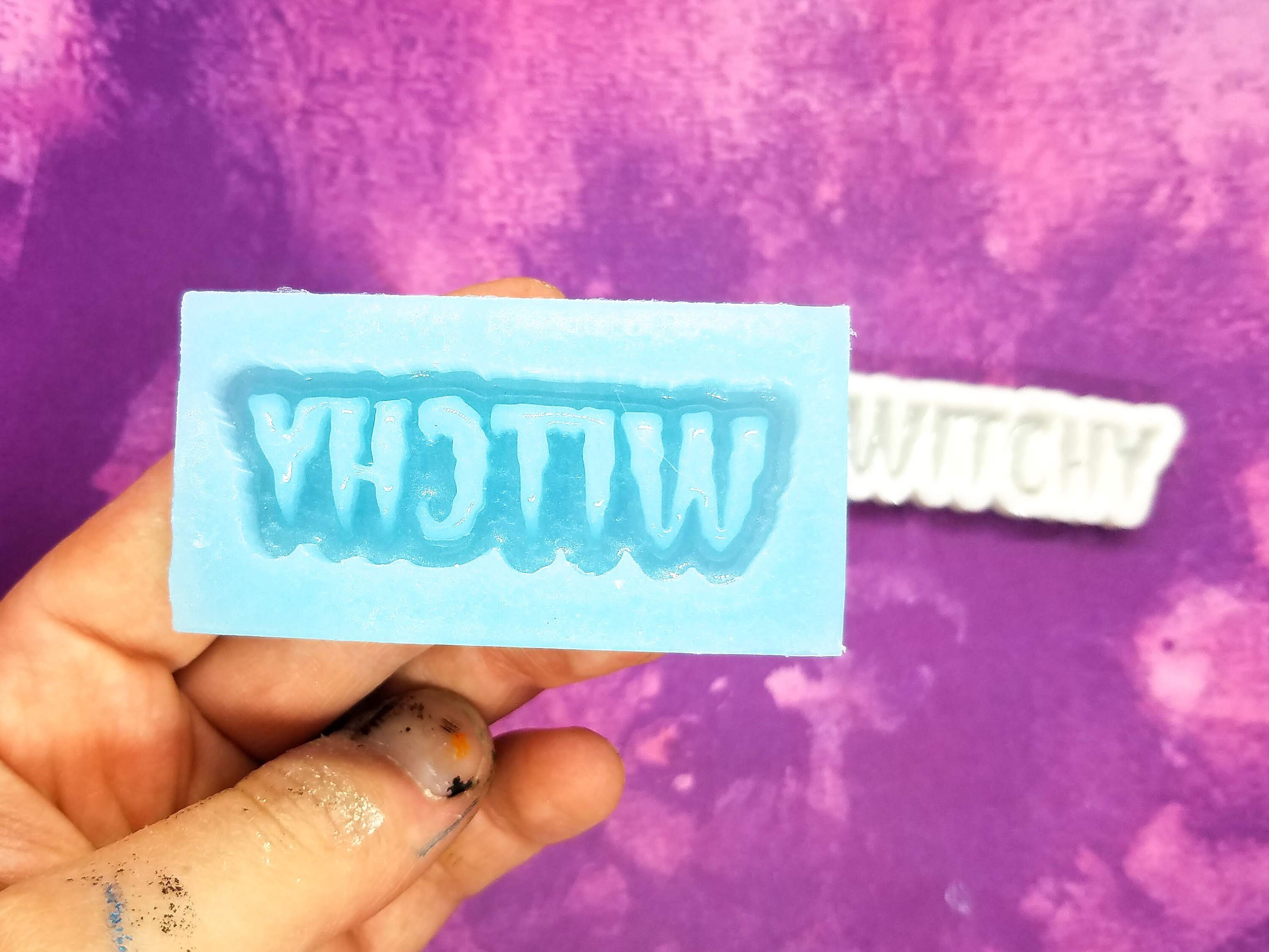 Witchy Word Shaker Rubber Mold Opaque Made in America - Etsy