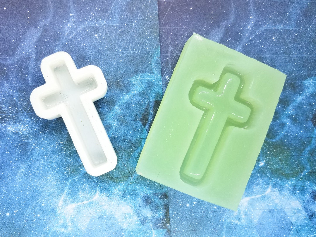 Cross Crucifix Shaker Rubber Mold Opaque Made in America - Etsy
