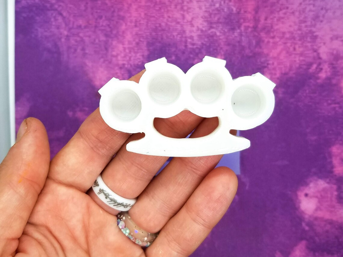 Brass Knuckles Shaker Rubber Mold Opaque Made in America - Etsy