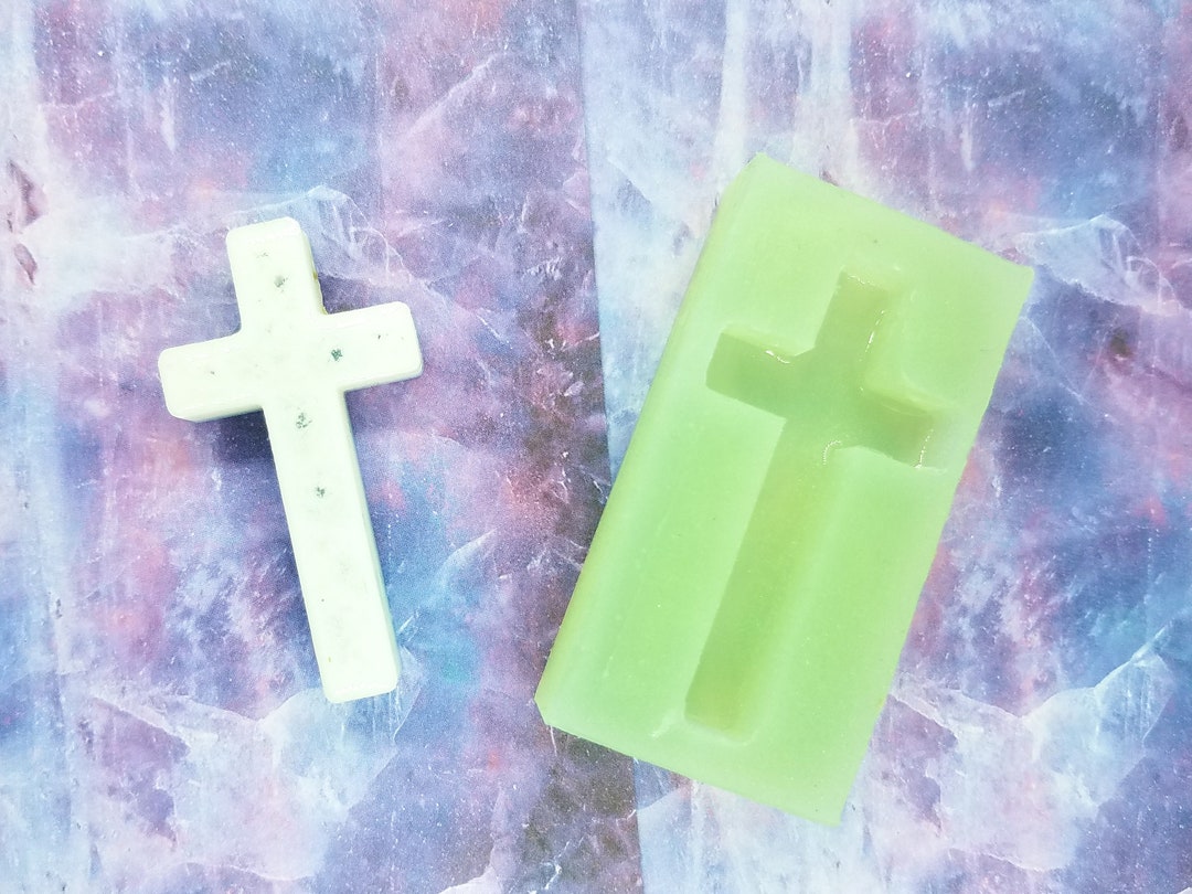 Cross Crucifix Cabochon Rubber Mold Opaque Made in America - Etsy
