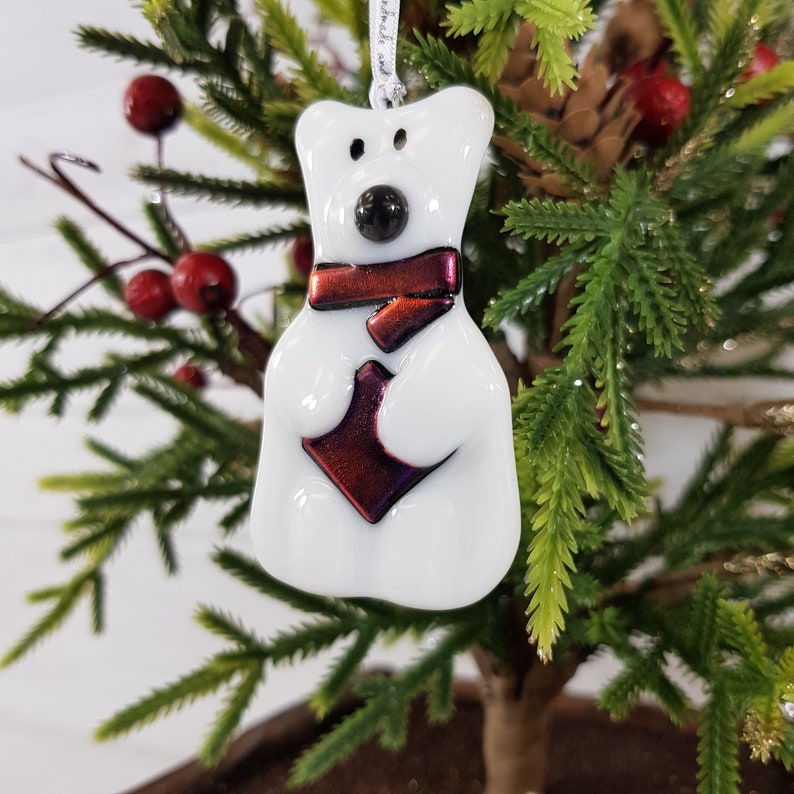 Polar Bear Christmas Tree Decoration - Etsy