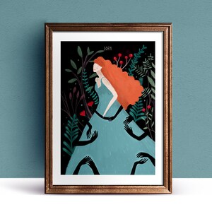 Lofn - Norse Goddess Art Poster Print - Digital Illustration, Gift for ...