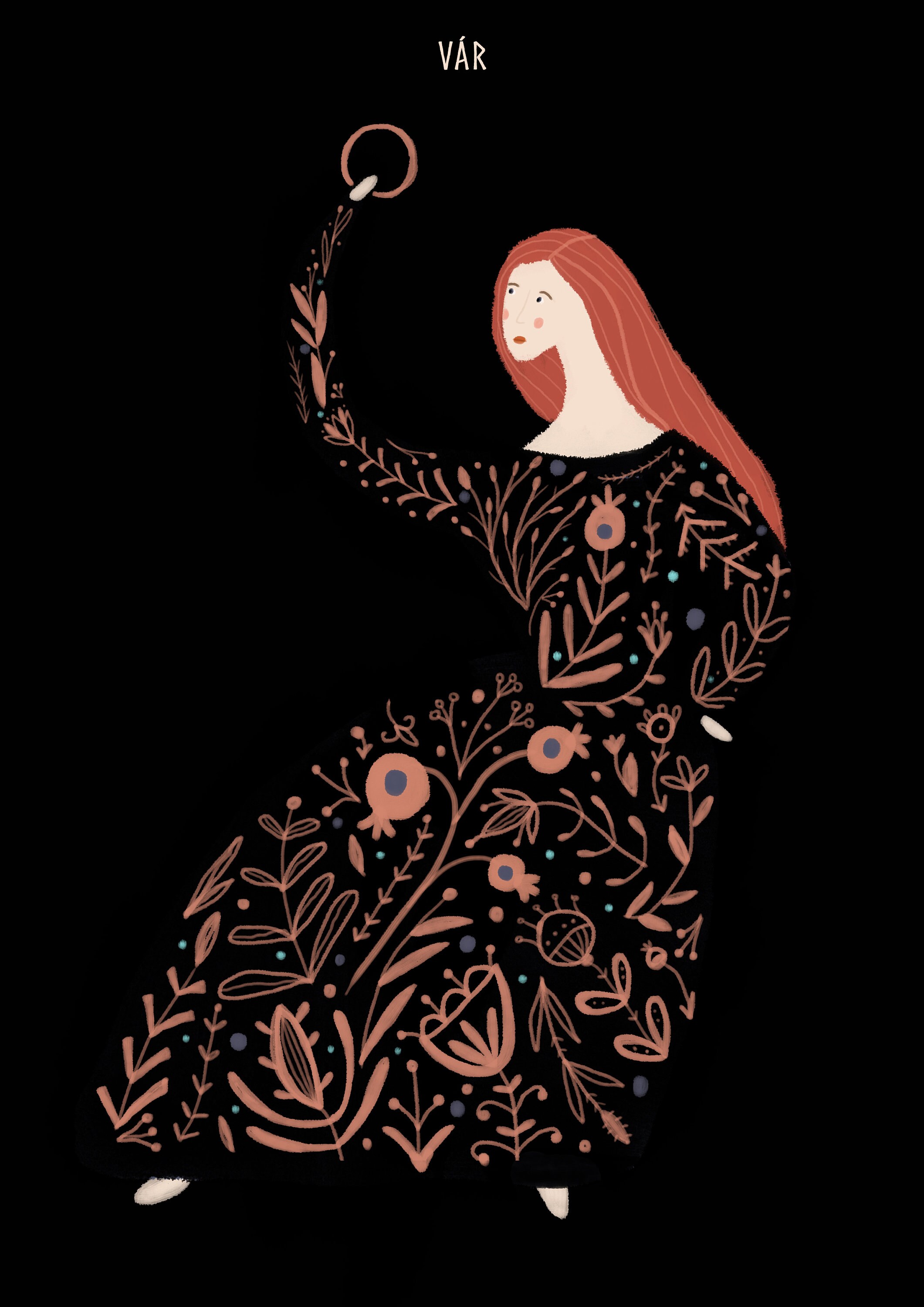 Vár Norse Goddess Art Print . Wall Poster Print Witch Pagan - Etsy Canada