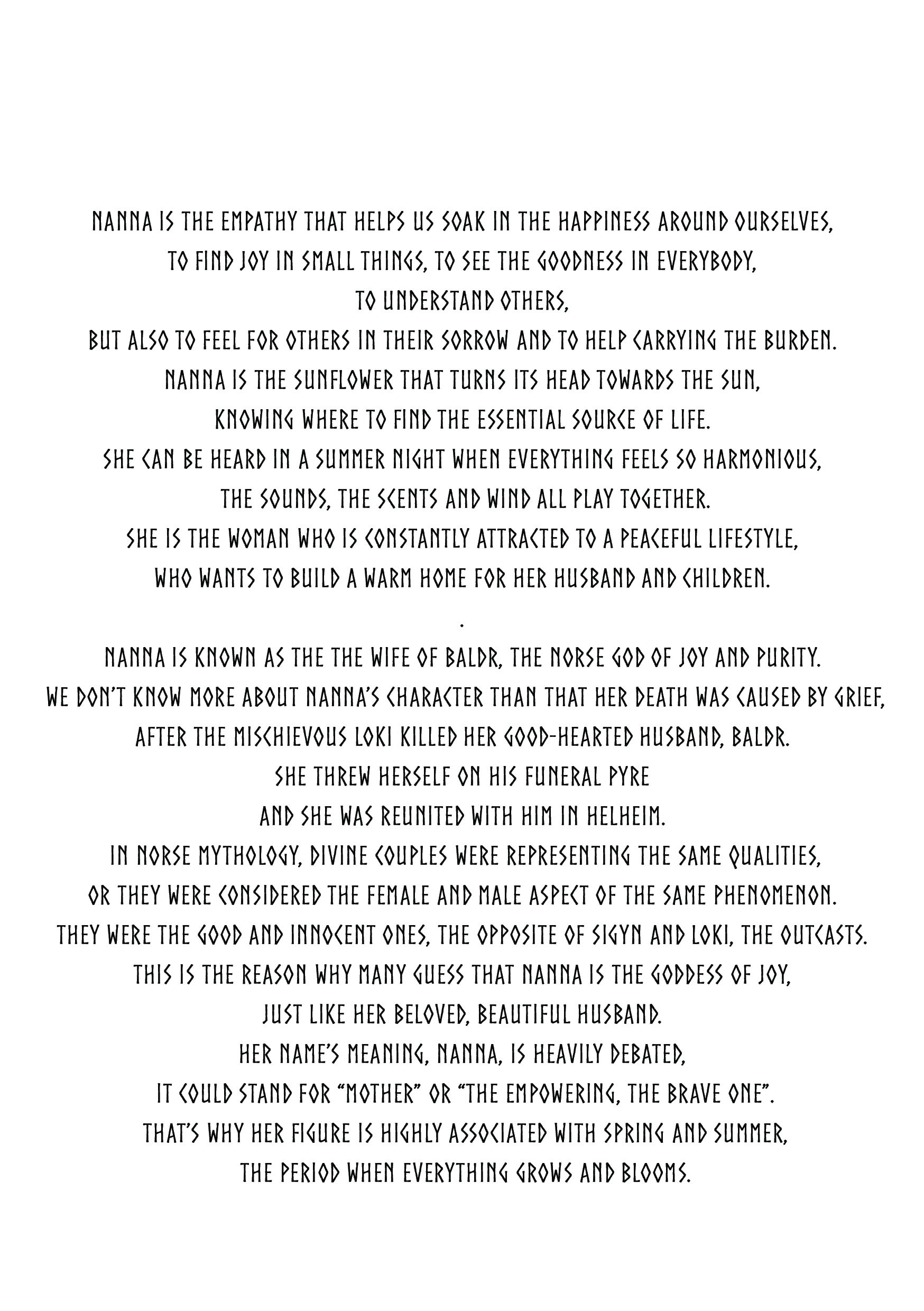 Nanna Norse Goddess Art Poster Art Print Illustration - Etsy