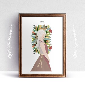 Snotra - Norse Goddess Wall Poster Print- Witch Pagan Norse Mythology ...