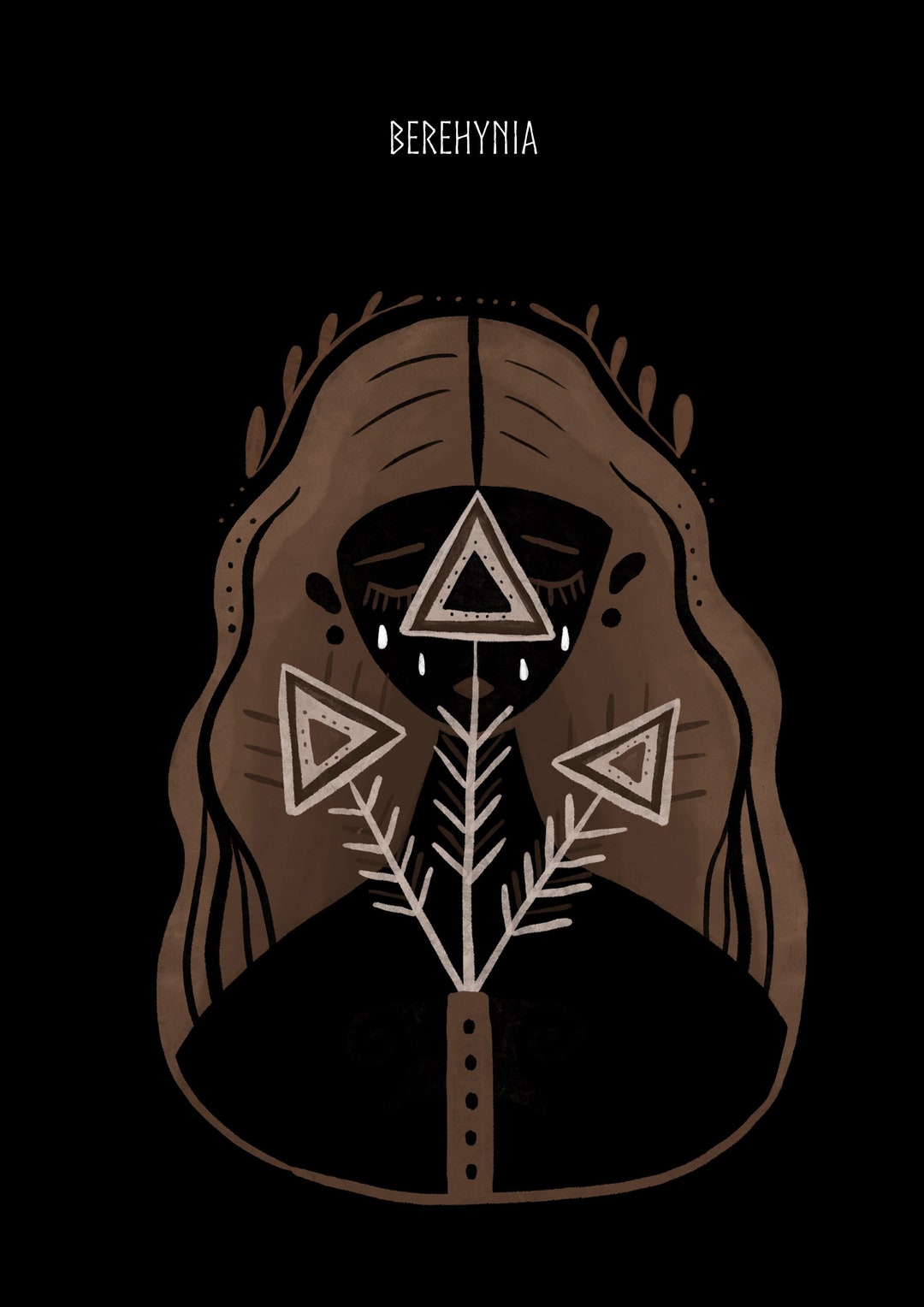 Berehynia Digital File Goddess Illustration Ukrainian God Protector ...