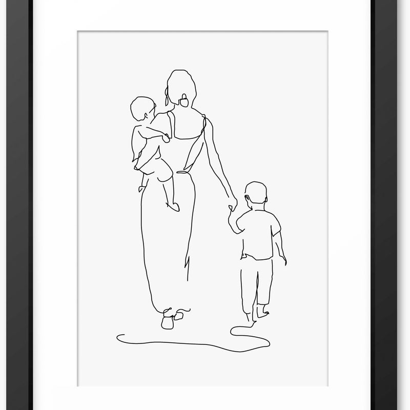 Motherhood Line Art - Etsy Australia