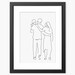 Family Print, Line Art, Line Drawing, New Baby Gift, Minimalist, Gifts ...