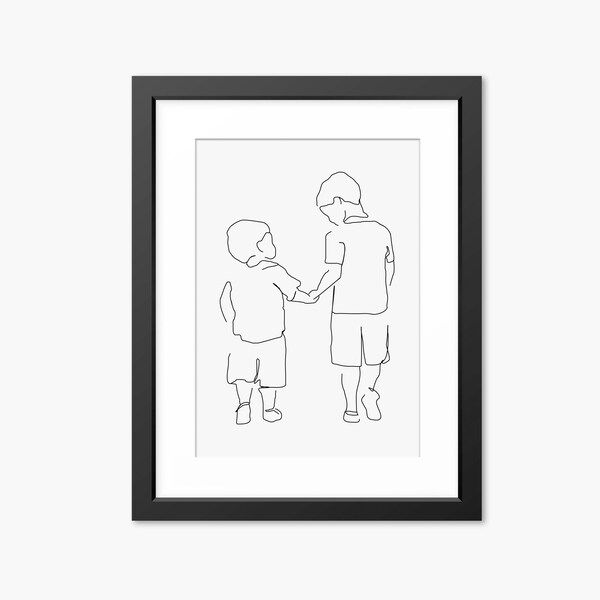 Brothers Wall Art - Etsy