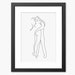 Intimate Art, Couple Kiss Line Art, Romance Art, Love Art Wall Decor ...