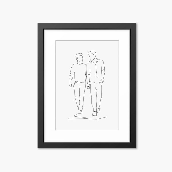 Gay Line Art - Etsy