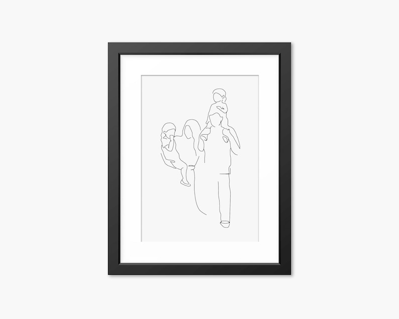 Family Line Art Family Drawing Family Illustration Family - Etsy