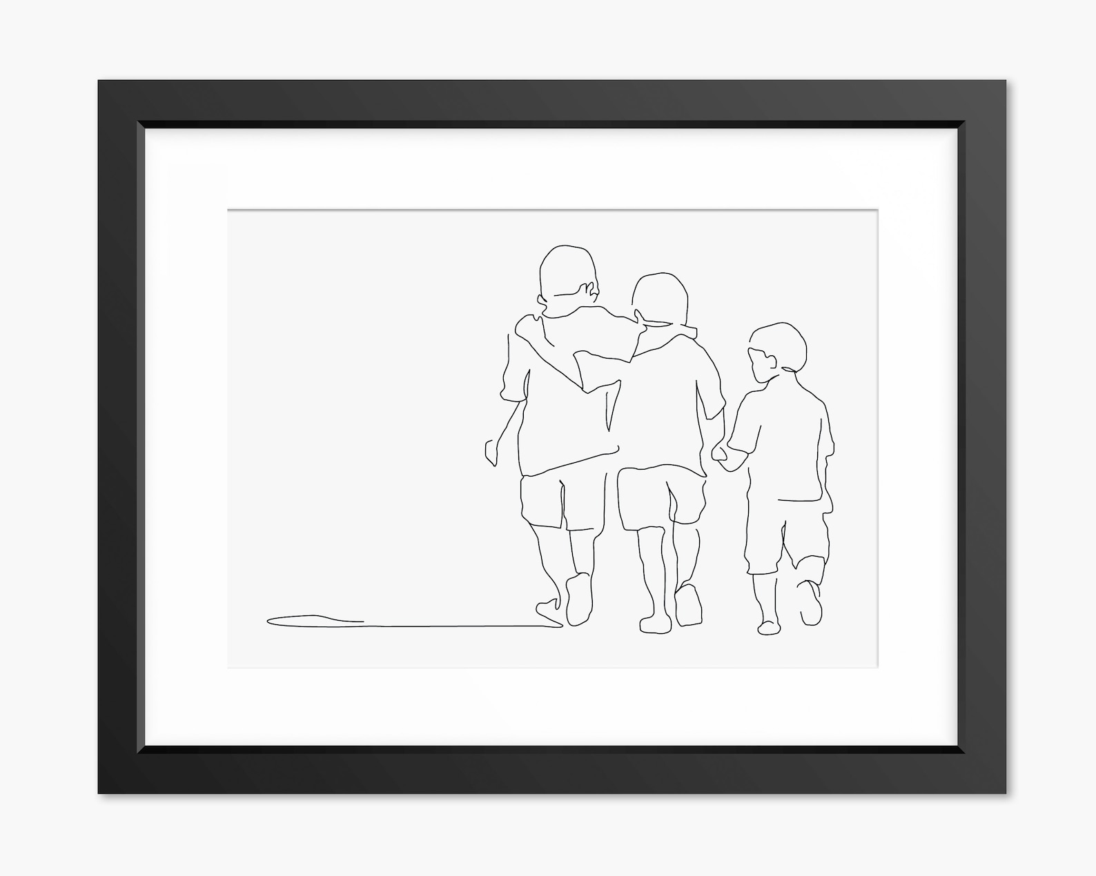 Family Line Art Line Art Line Drawing Family Print Family - Etsy UK