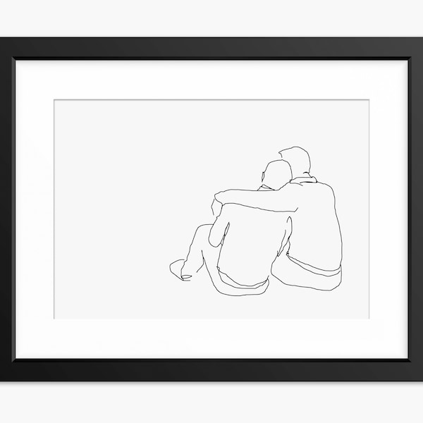 Gay Line Art - Etsy