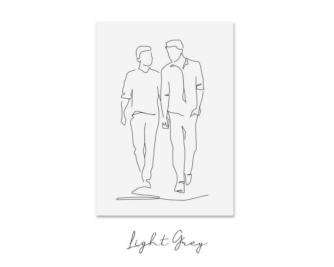Gay Love Print Gay Couple Print Gay Anniversary Gift Gay | Etsy
