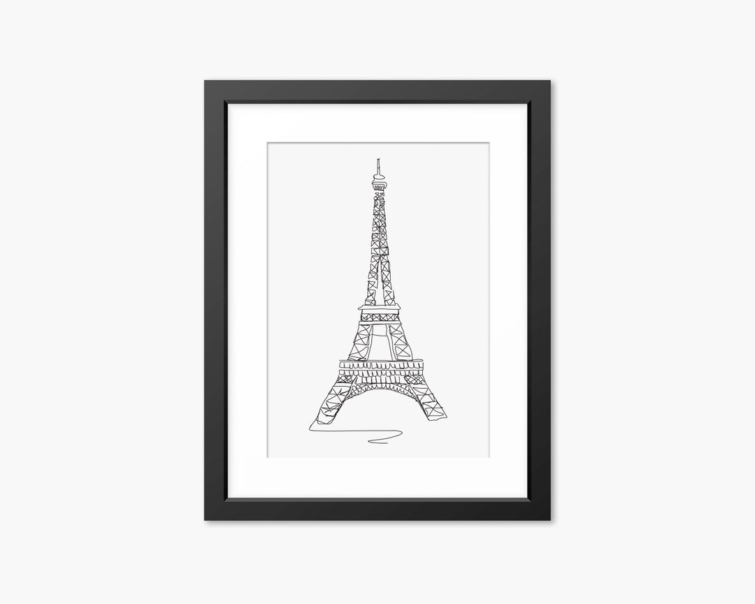Paris Print, Paris Wall Art, Paris Line Art, Line Drawing, Paris ...