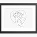 Intimate Art, Couple Kiss Line Art, Romance Art, Love Art Print ...