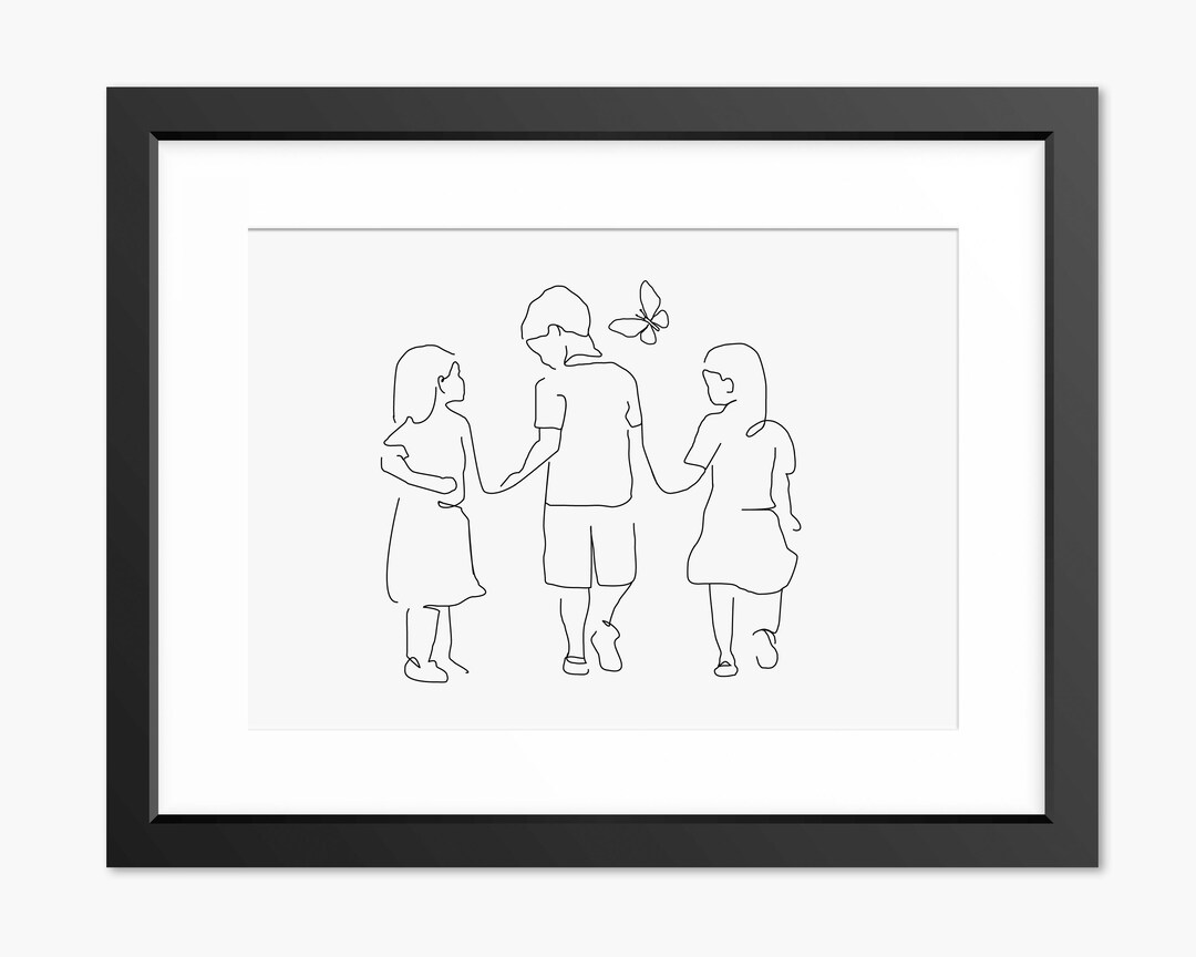 Sibling Print, Brother and Sister Print, Children Wall Art, Family ...