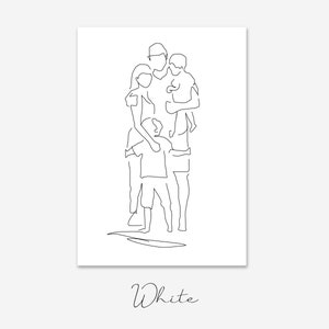 Family Line Art Family Drawing Family Print Gift for Her - Etsy