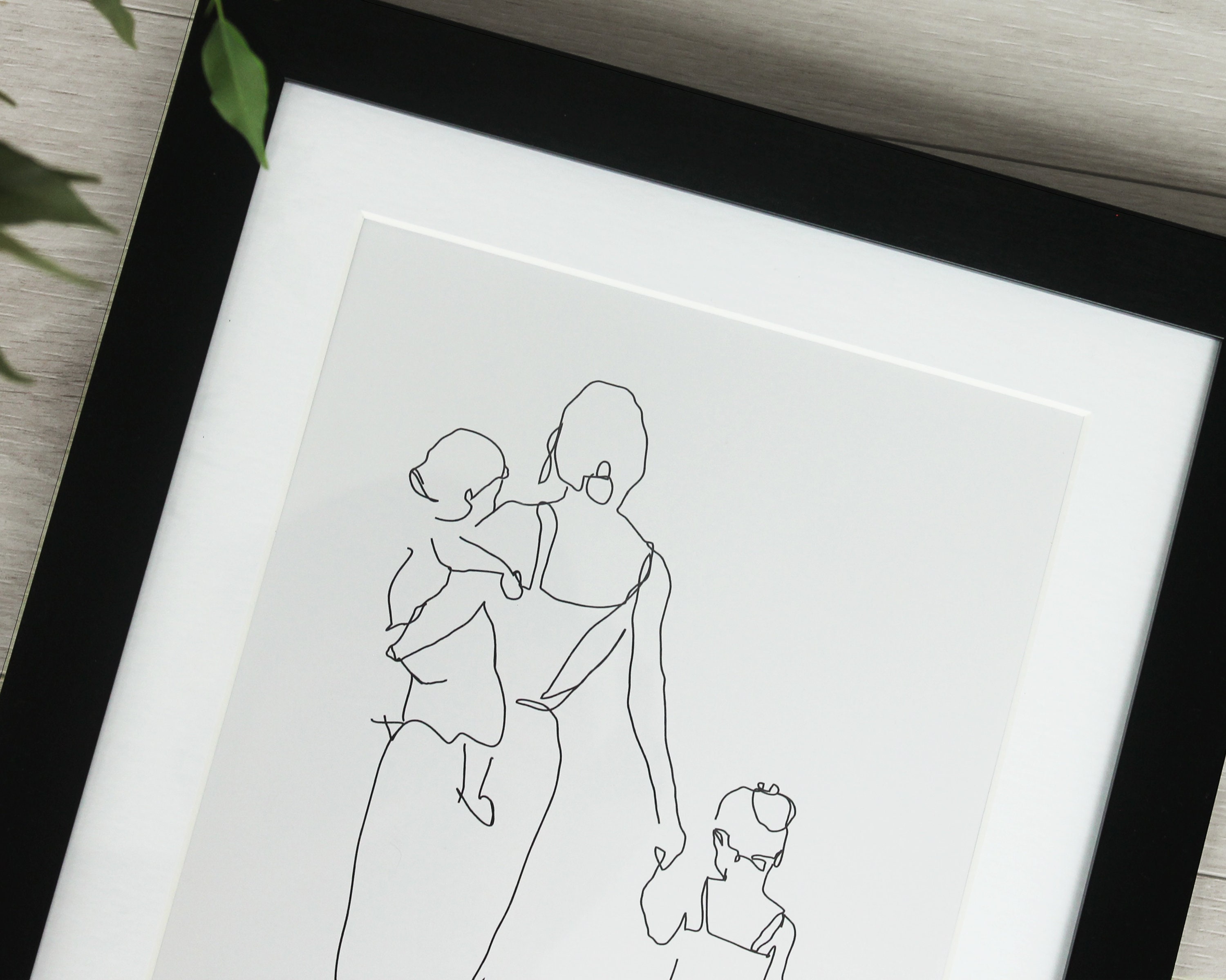 Mother and Daughter Art Line Drawing Line Art Mother and - Etsy UK