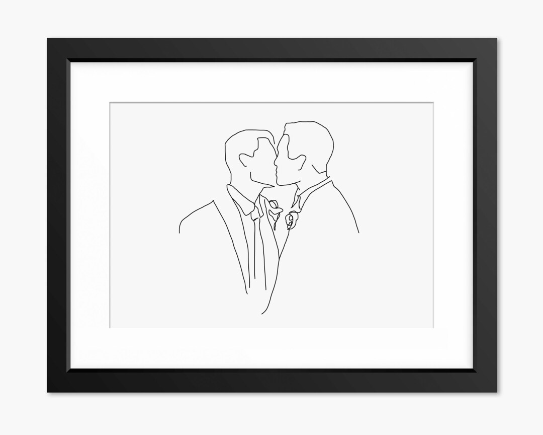 Gay Wedding Gift, Gay Art Print, Gay Love Gifts, Gay Anniversary Gift ...