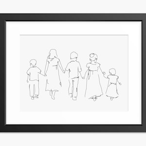 Children Print, Sibling Print, Brothers and Sisters Illustration ...