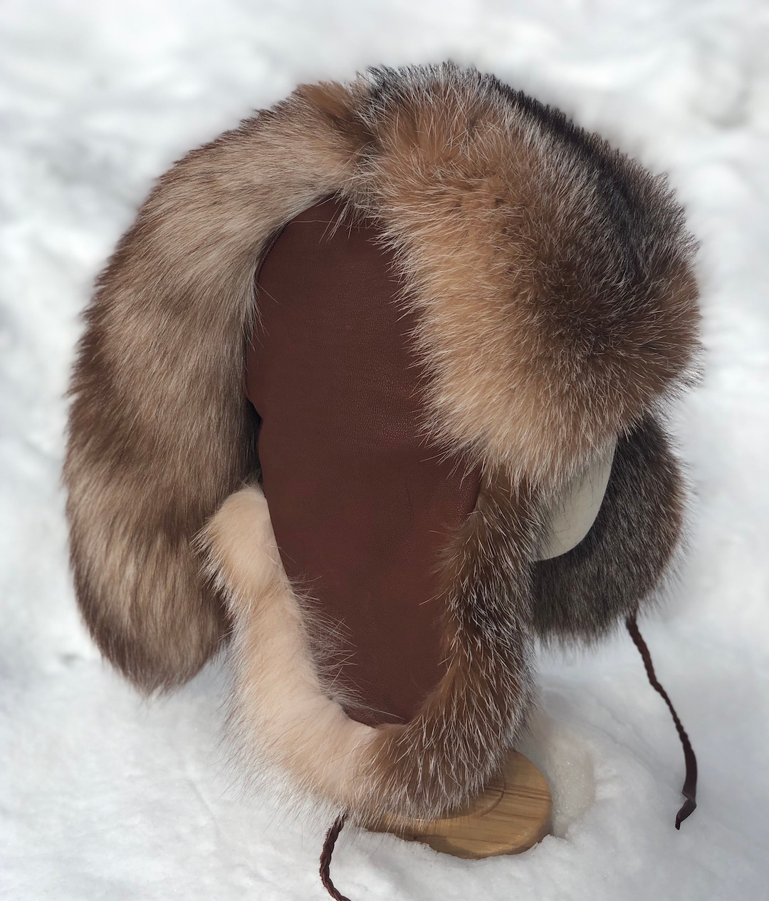 Alaskan Made - Crystal Fox Trapper Hat - Custom Made When Ordered - Etsy
