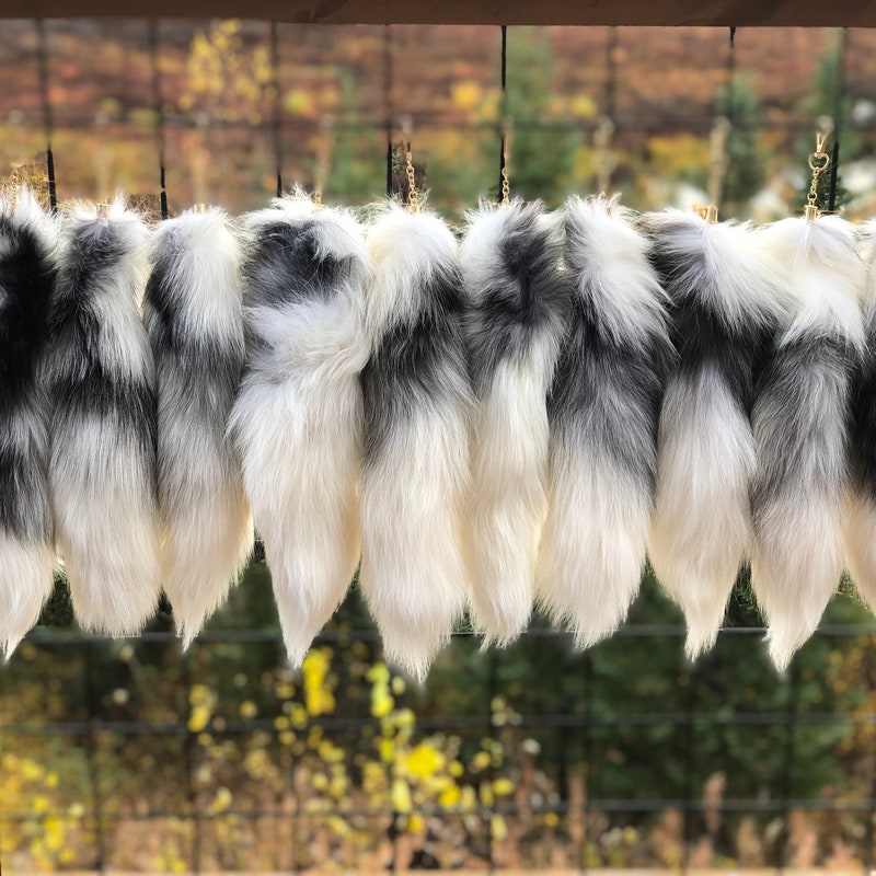Fox Tail Keychain - Etsy