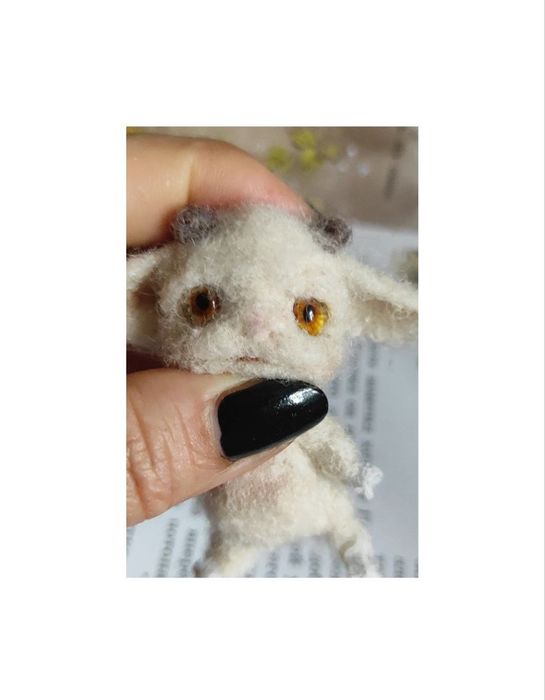 GARGOYLE Goblin Miniature Troll Creepy Doll Baby Needle Felted Animal ...