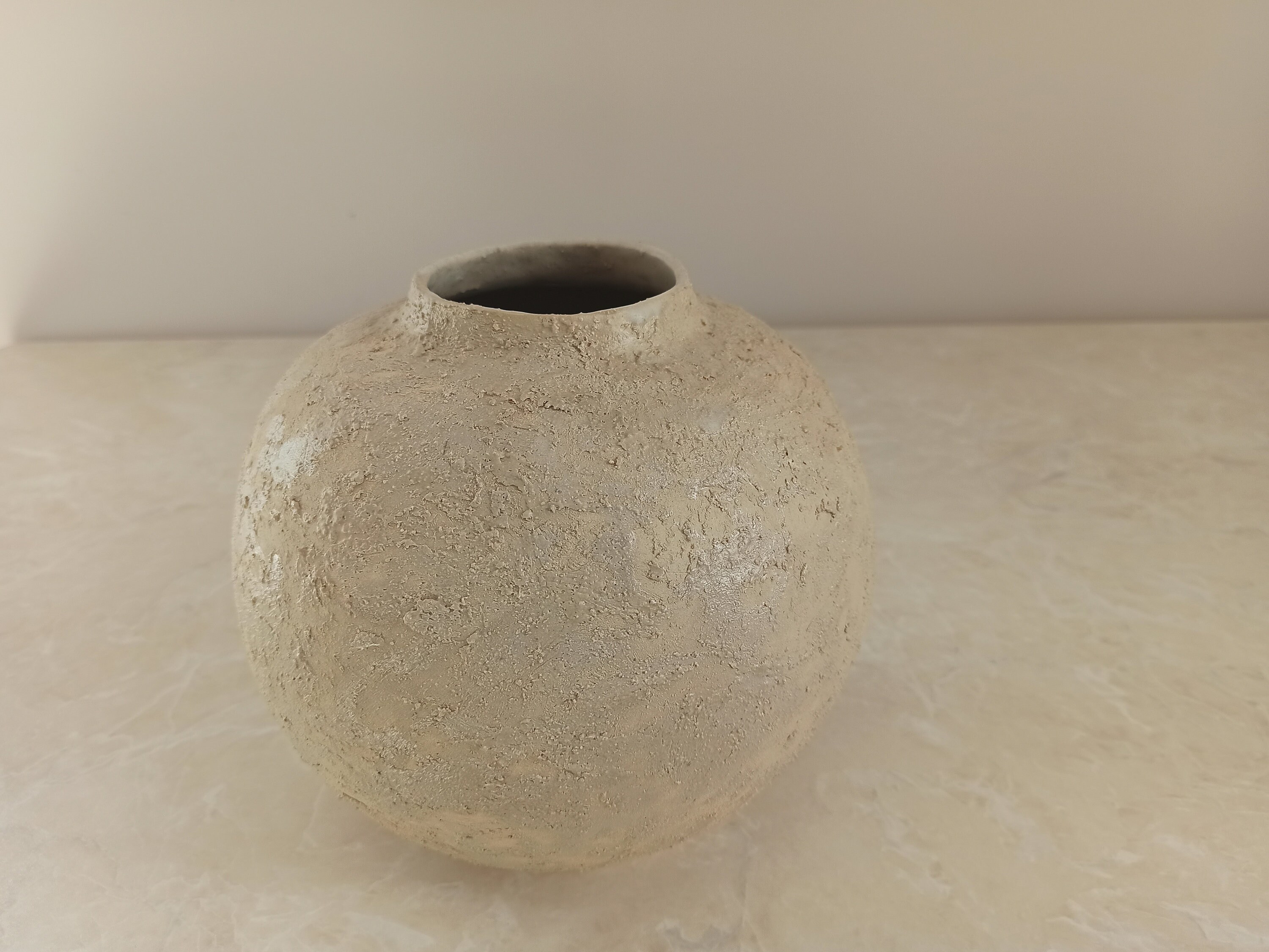 Handmade Textured Vase/ Sphere Vase / Moon Jar / Home Decor - Etsy