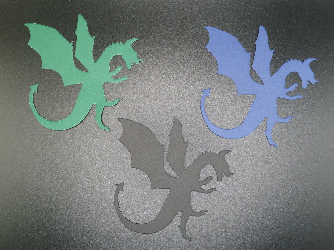 Dragon Die Cuts: Medieval Fantasy Embellishments, Set of 3 - Etsy