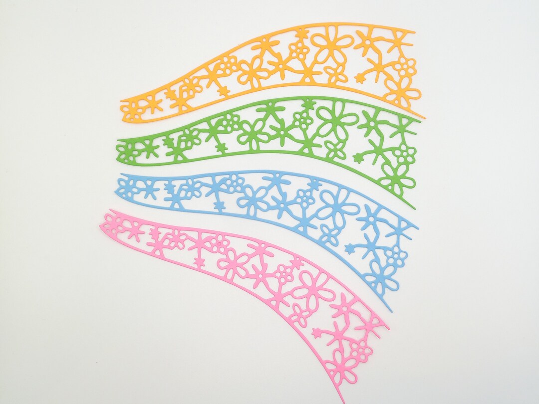 Swirl Floral Die Cuts, Spring, Summer Unique Die Cuts/embellishments ...