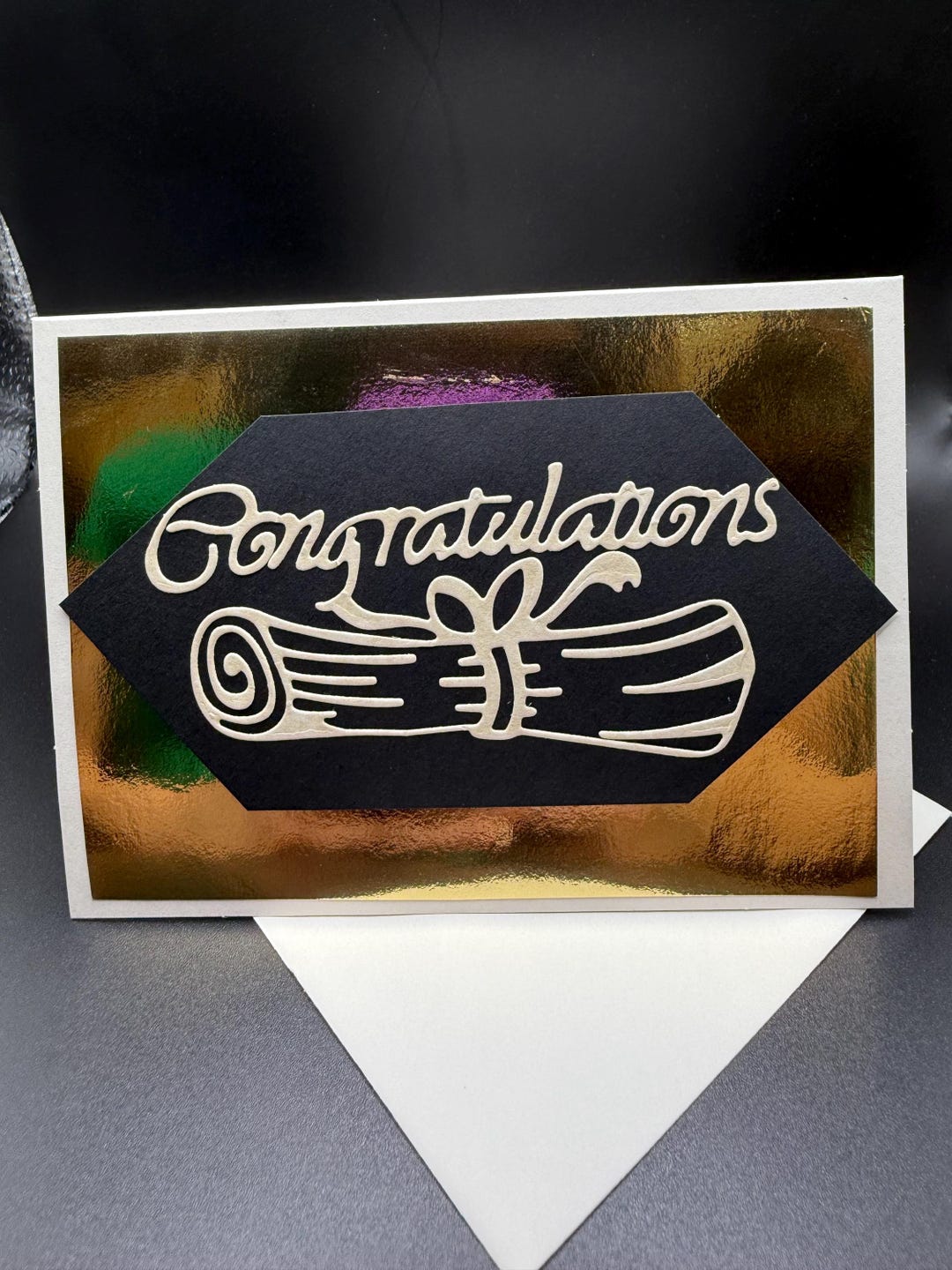 Handmade Congratulations Graduation Card: Diploma Scroll - Etsy