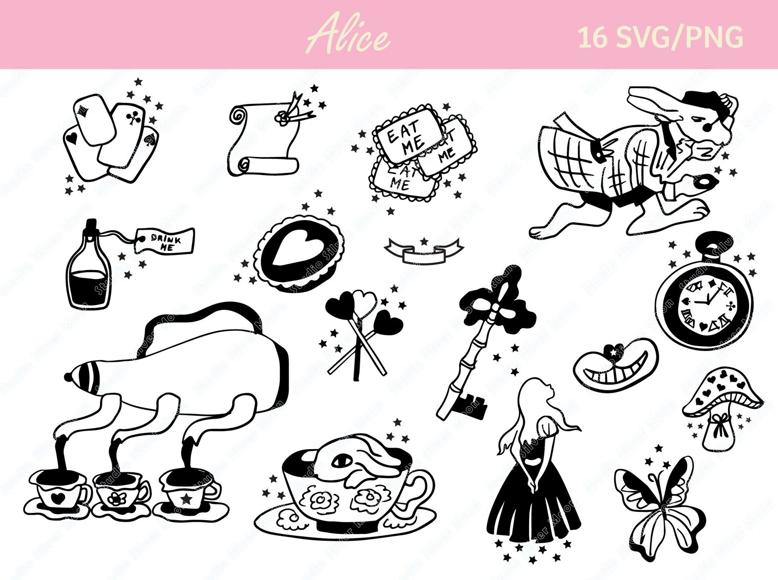 Alice Tea Party Svg, Fairytale PNG, Bachelorette Tea Party Svg ...