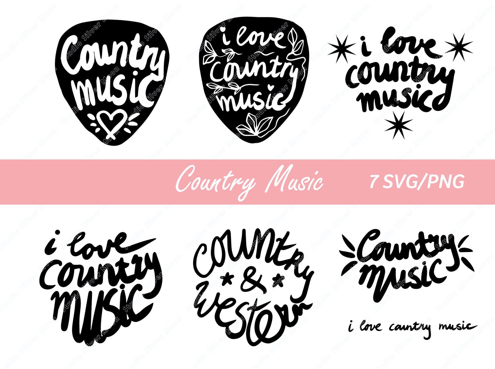 Country Music SVG/PNG Countrymusic Clipart Quotes Country - Etsy