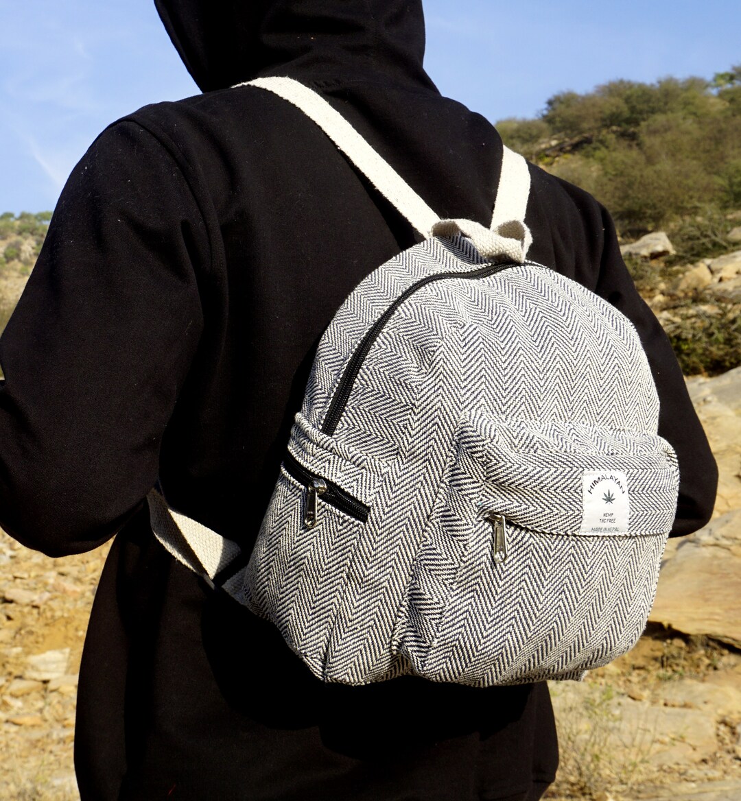 Mini Backpack, 2 Sizes Mini Backpack, Hemp Mini Backpack, Christmas ...