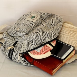 Mini Backpack, Hemp Mini Backpack, Gift for Her, Eco-friendly Backpack ...