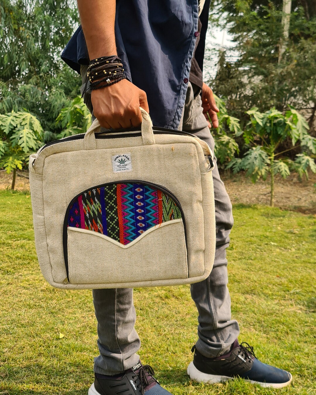 Laptop Bag, Hemp Laptop Bag , Best Gift for Him Her ,eco-friendly ...