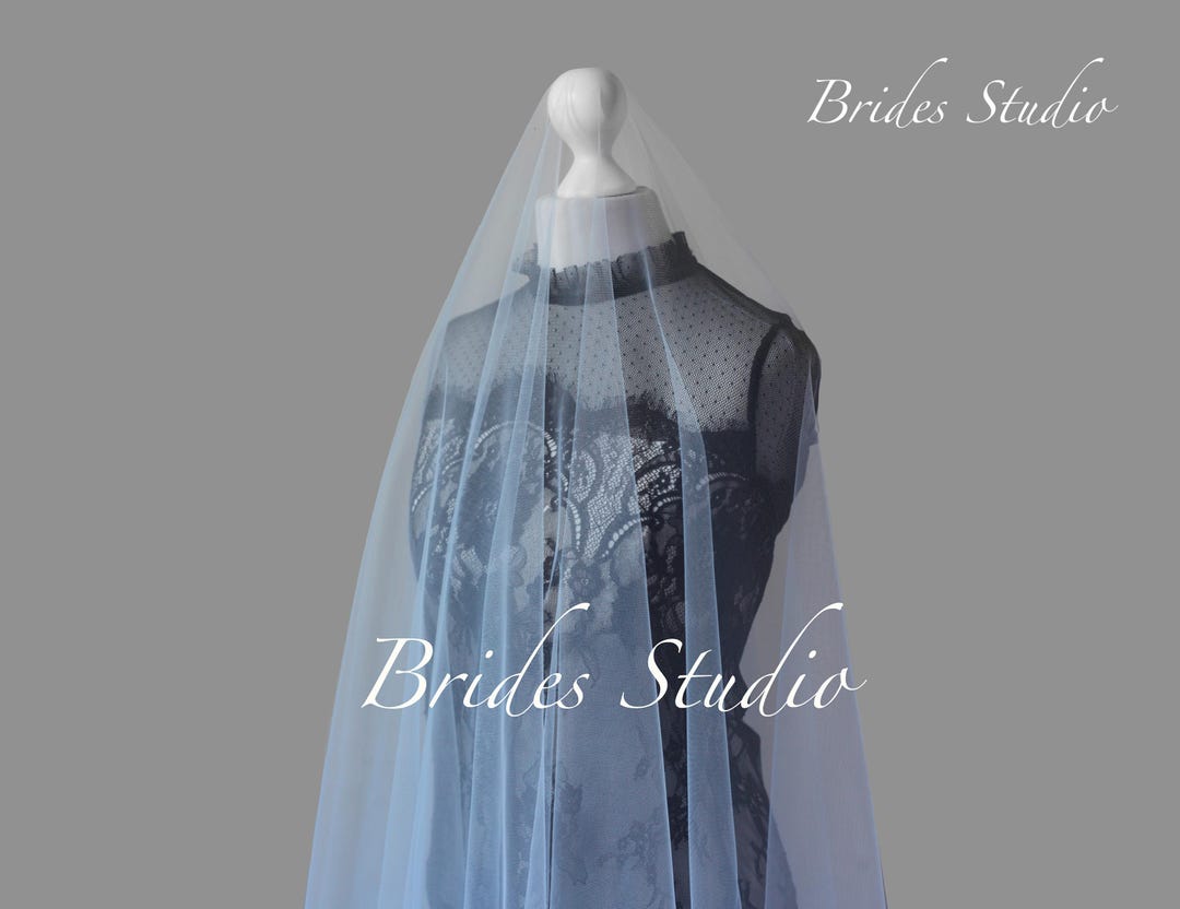Light Blue Wedding Veil - Etsy