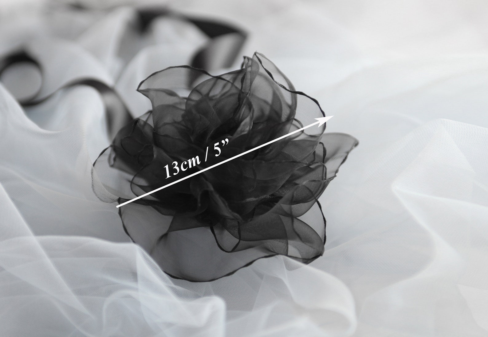 Beautiful Flower Choker Collar Flower Neck Tie Organza Flower Choker ...