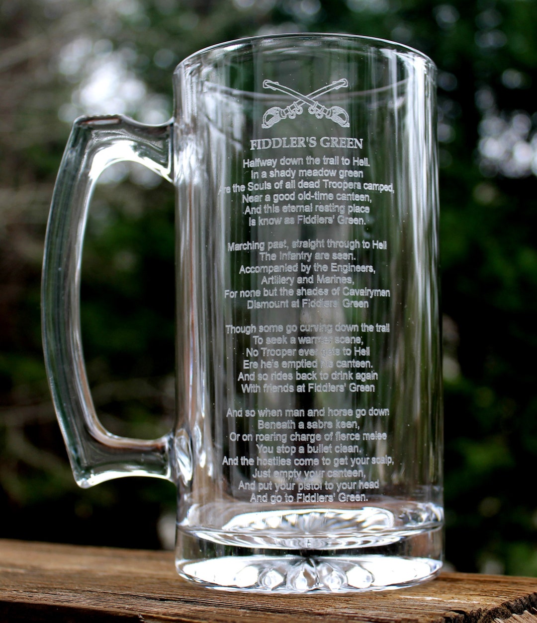 Fiddlers Green , Beer Mug 25oz FREE Shipping Personalized FREE ...
