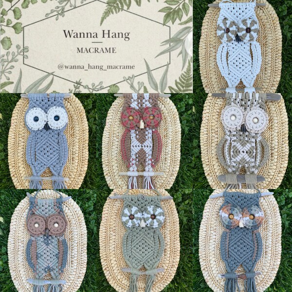 Macrame Owls - Etsy
