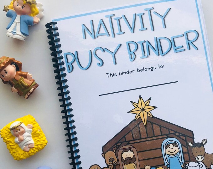 Nativity Busy Binder for Little Learners | Busy Book | Activity Binder ...