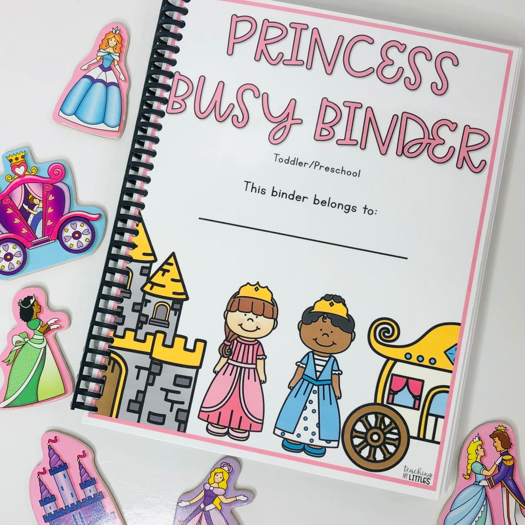 Princess Busy Binder | Busy Book | Activity Binder | Toddler Activities ...