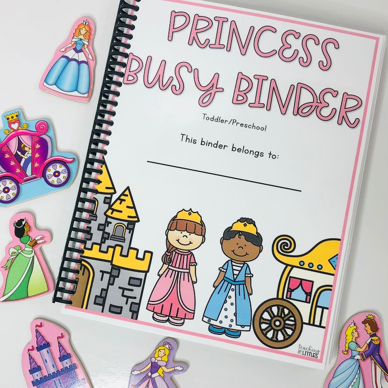 Princess Busy Binder | Busy Book | Activity Binder | Toddler Activities ...