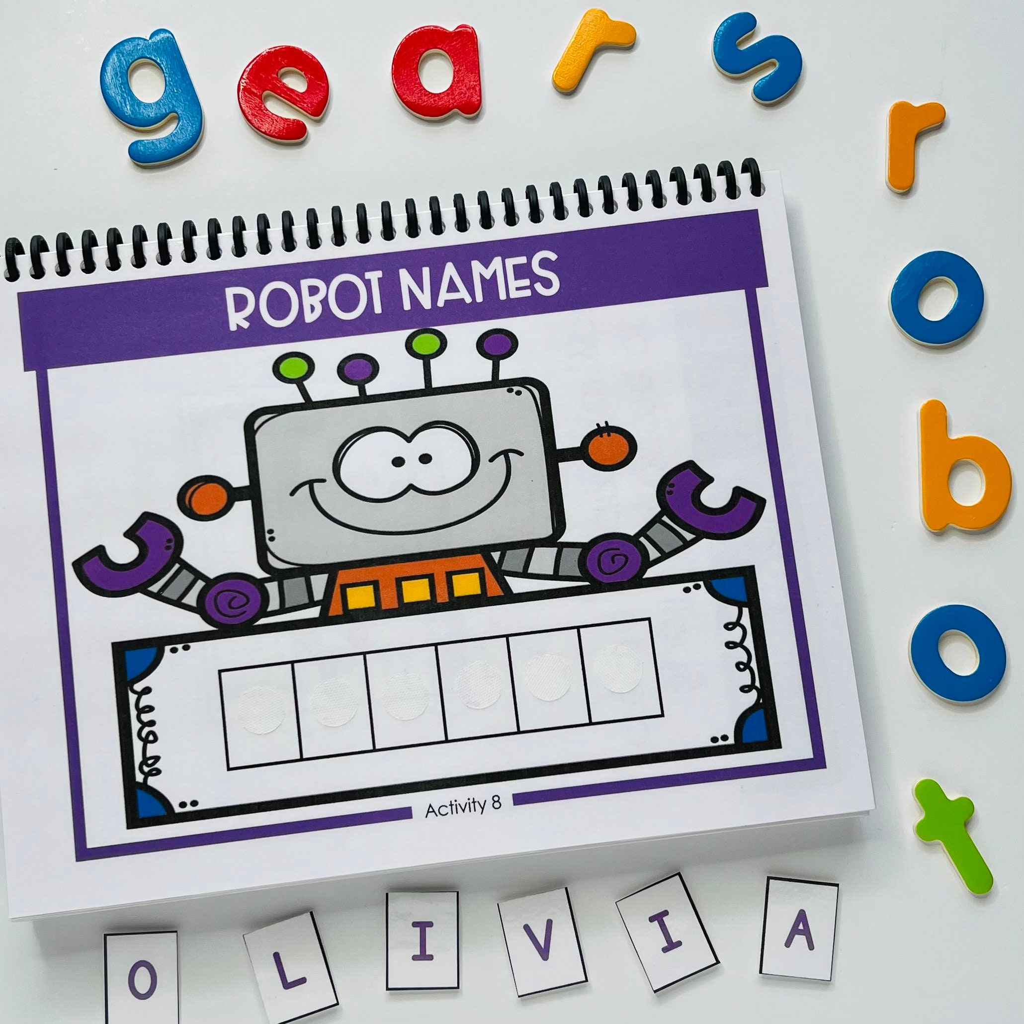 Robot Busy Binder | Busy Book | Activity Binder | Toddler Activities ...