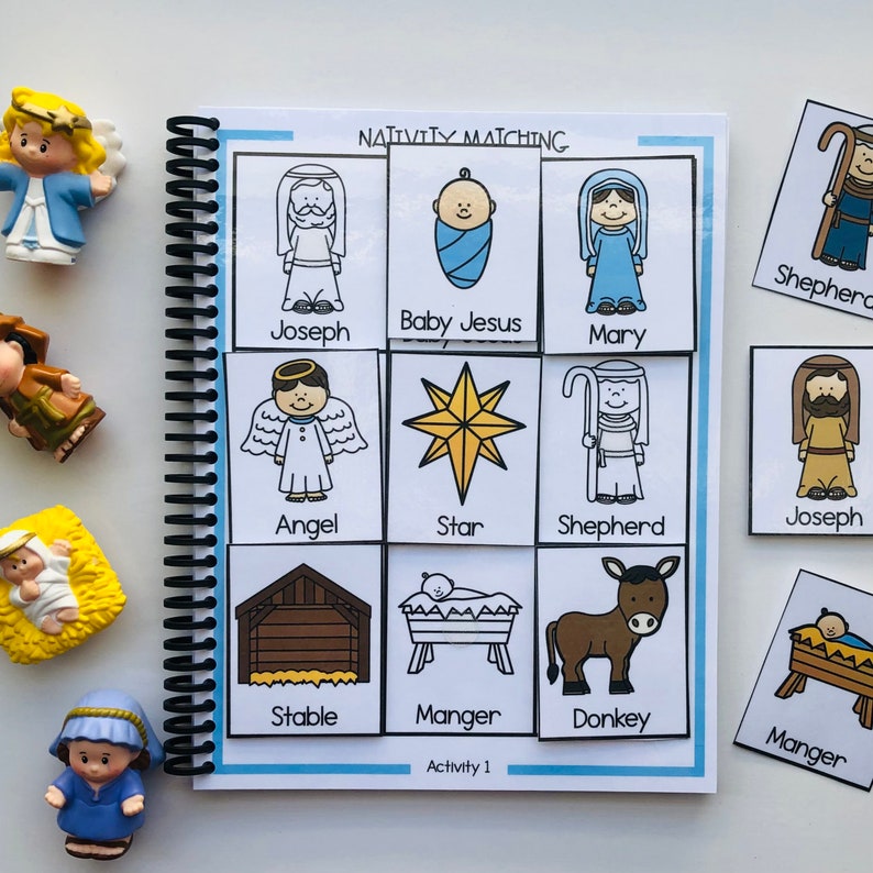 Nativity Busy Binder | Bible Activities for Toddlers (digital Download ...