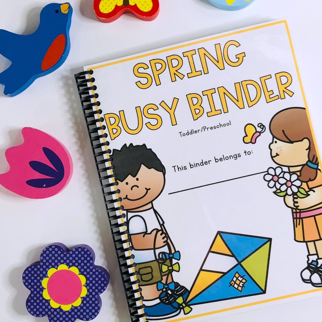 Spring Busy Binder | Busy Book | Activity Binder | Toddler Activities ...